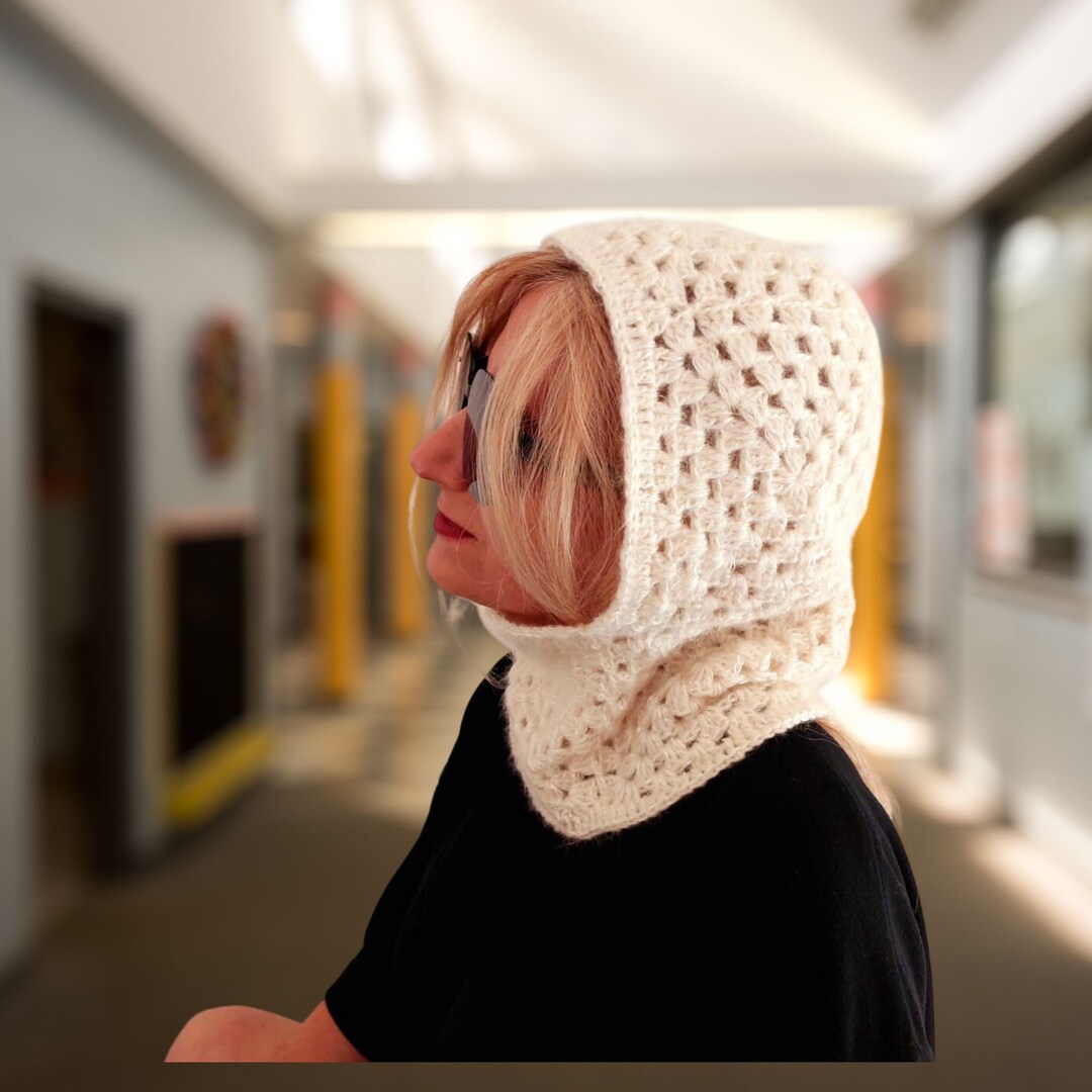 Cream Color Balaclava Crochet Stylish Design Woolens Caps - Etsy