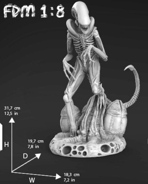 Alien Xenomorph 3d Model Stl File for 3d Printing aliens - Etsy