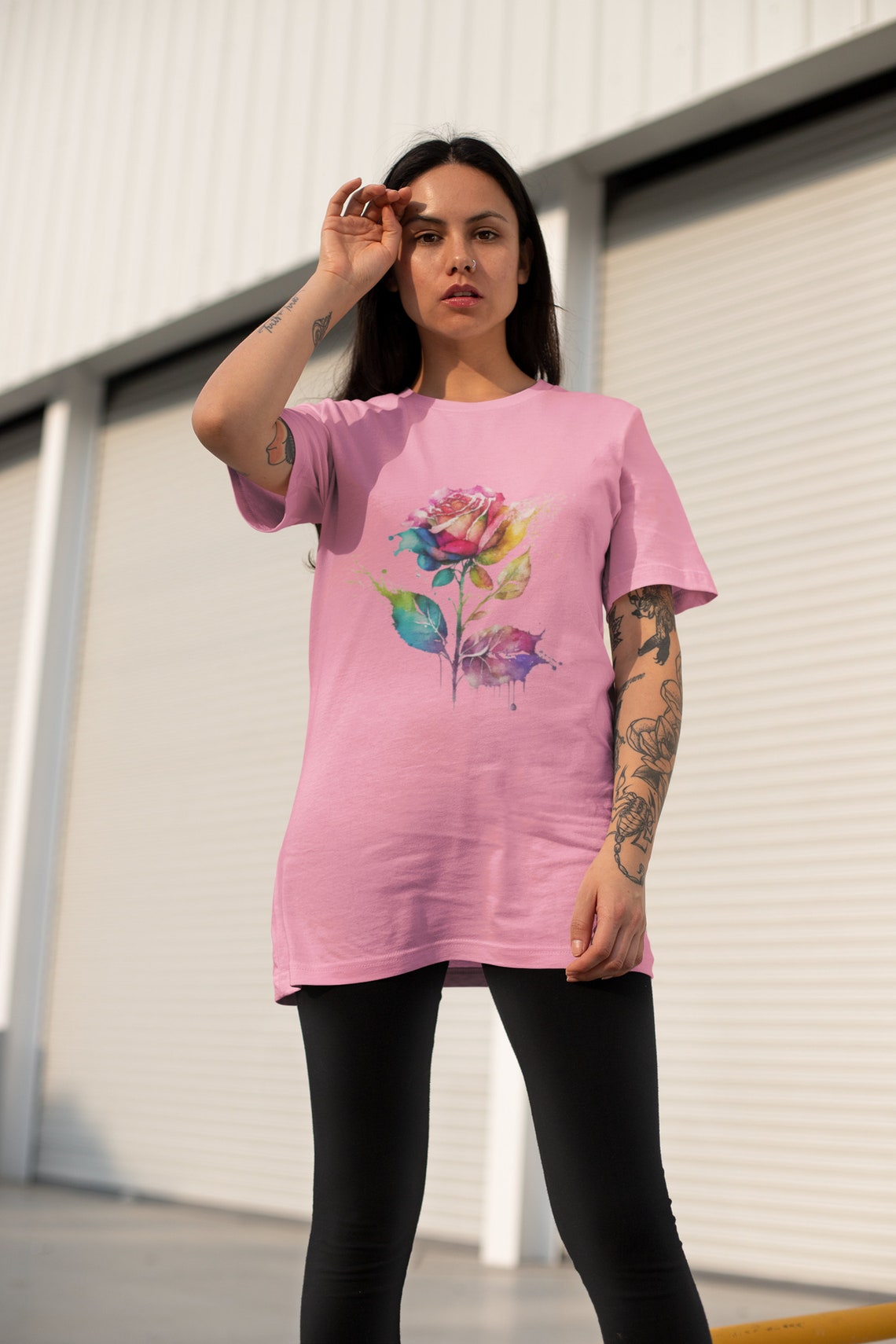 Celebrate Her Style: Colorful Rose Shirt the Perfect Gift for Women - Etsy