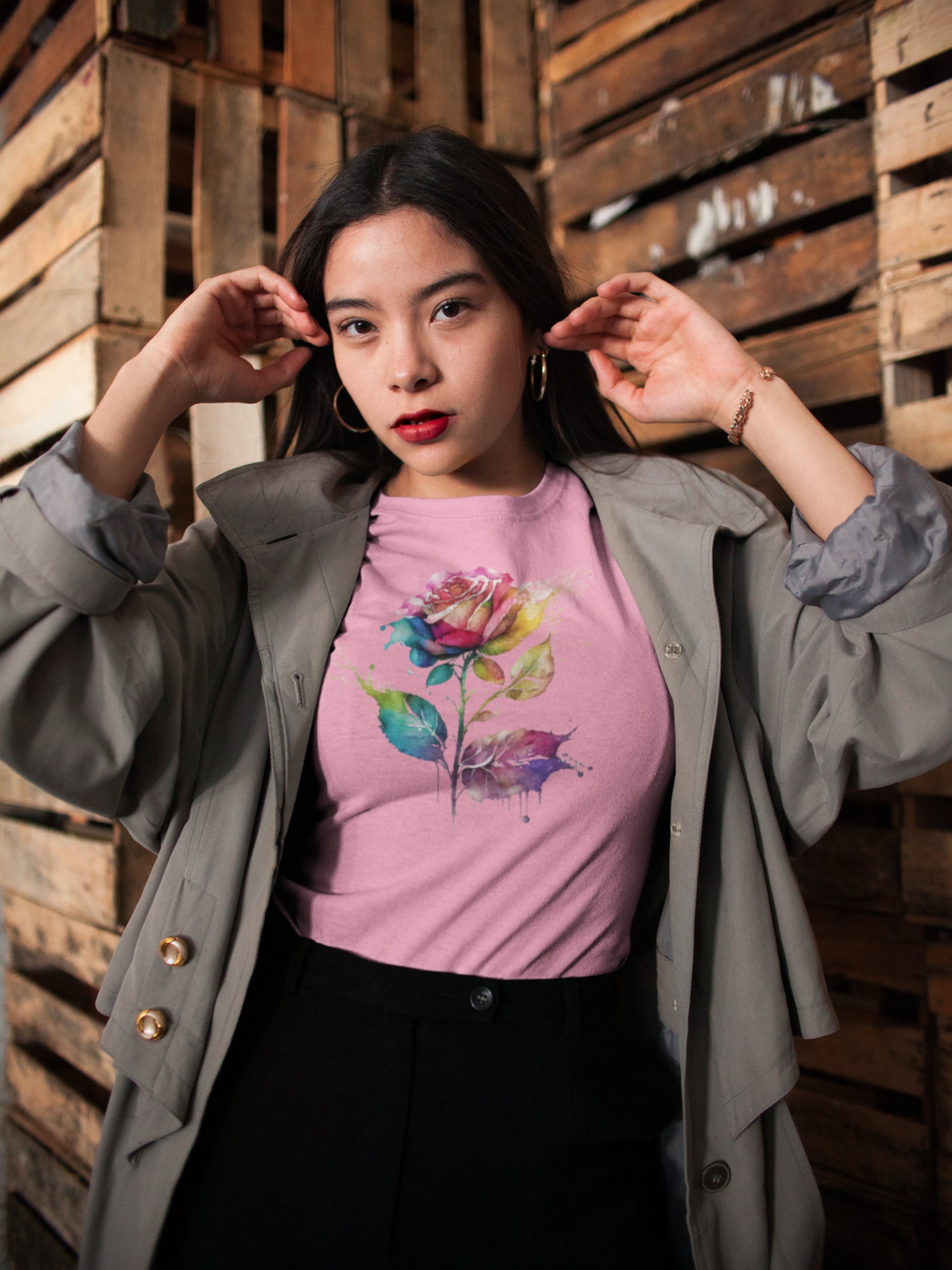 Celebrate Her Style: Colorful Rose Shirt the Perfect Gift for Women - Etsy