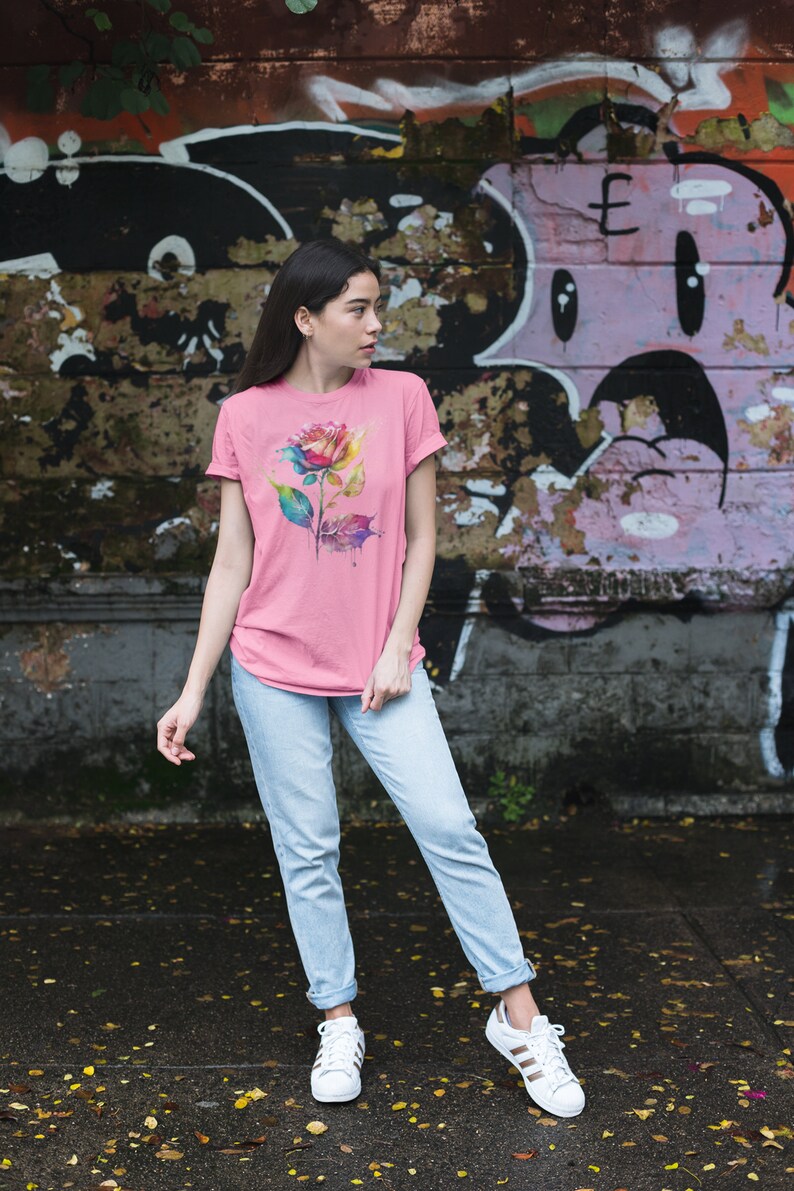 Celebrate Her Style: Colorful Rose Shirt the Perfect Gift for Women - Etsy