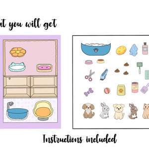 Pet Salon Paper Toy: DIY Printable Animal Activity (digital Download ...
