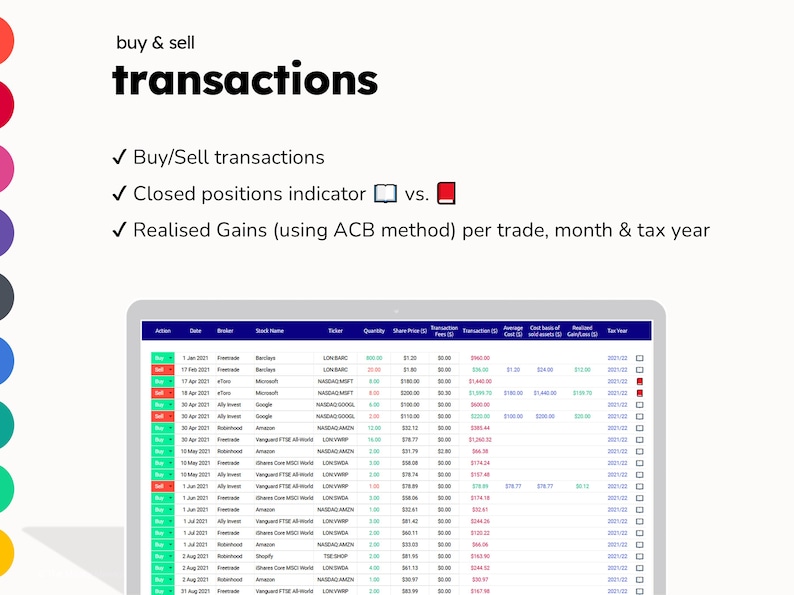 Investment Tracker | Automated Portfolio Tracker | Google Sheets ...