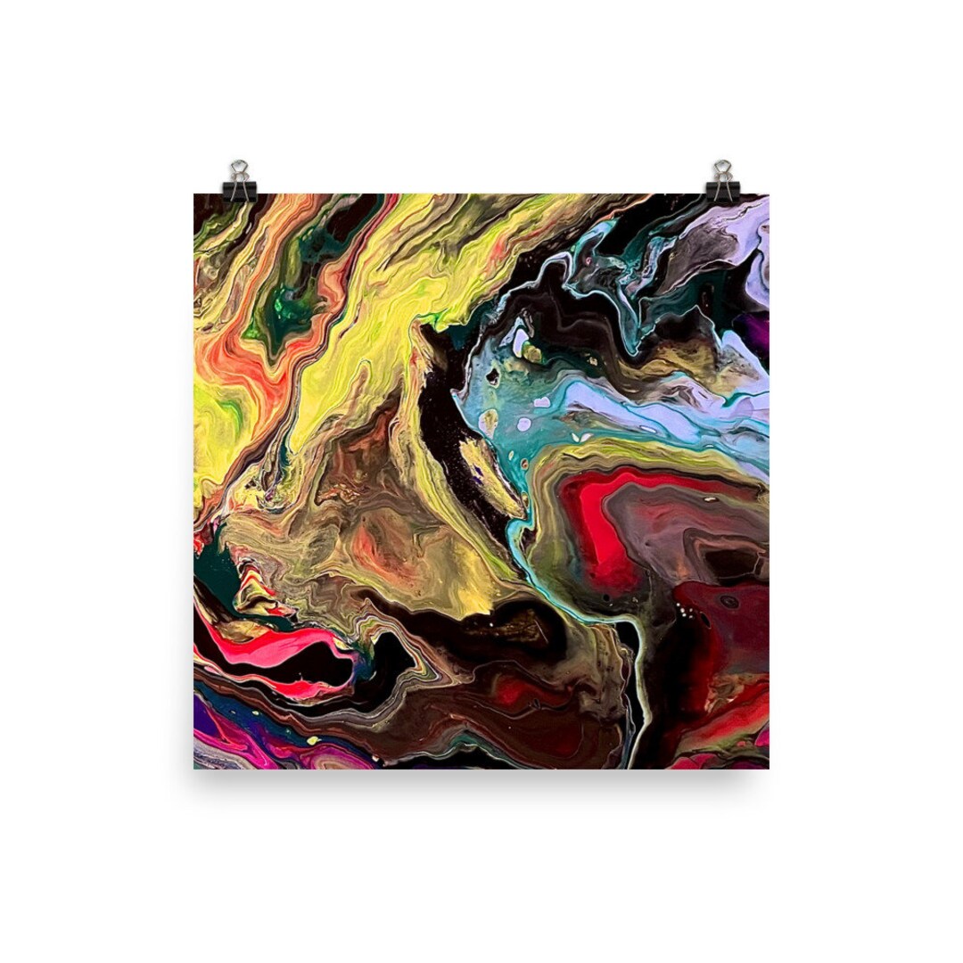 Flaming Frog Poster - Etsy