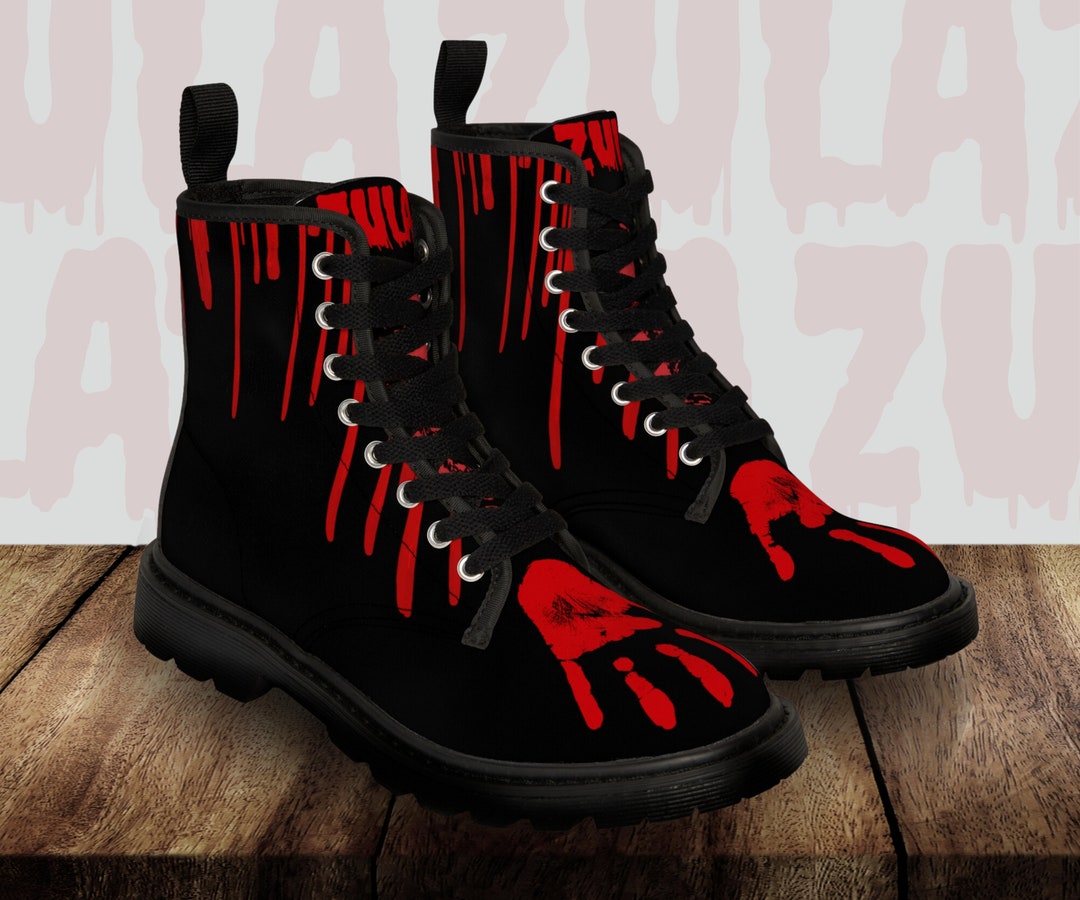 Zula Design: Bloody Goth Boots - Etsy