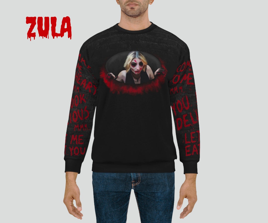 Zula Design: Invitation of the Darkness Halloween Sweatshirt - Etsy