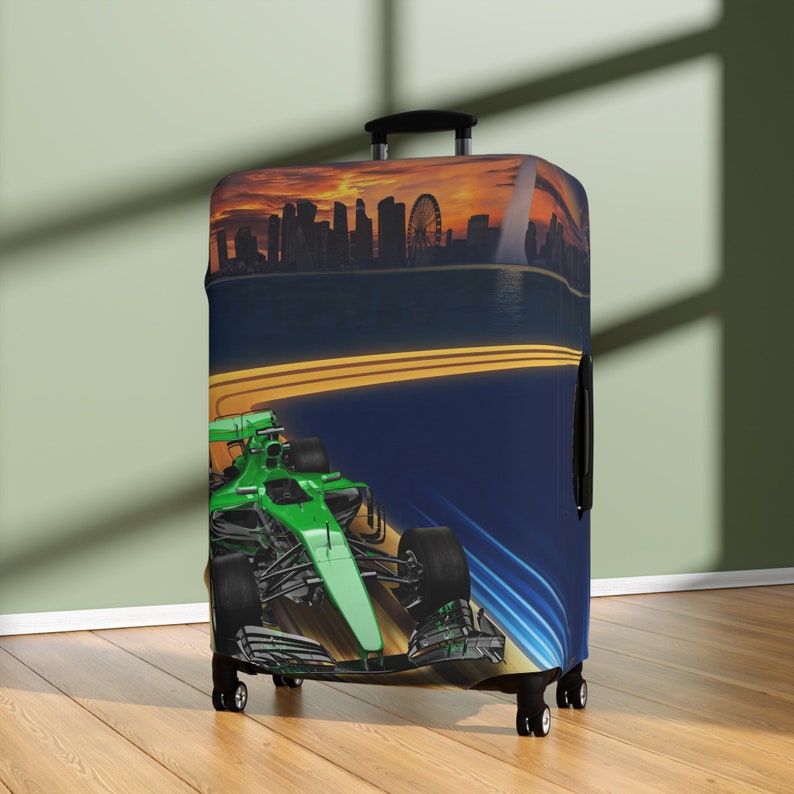 Formula 1 Luggage Cover, Race Car Suitcase Cover, Protective Case Pouch ...