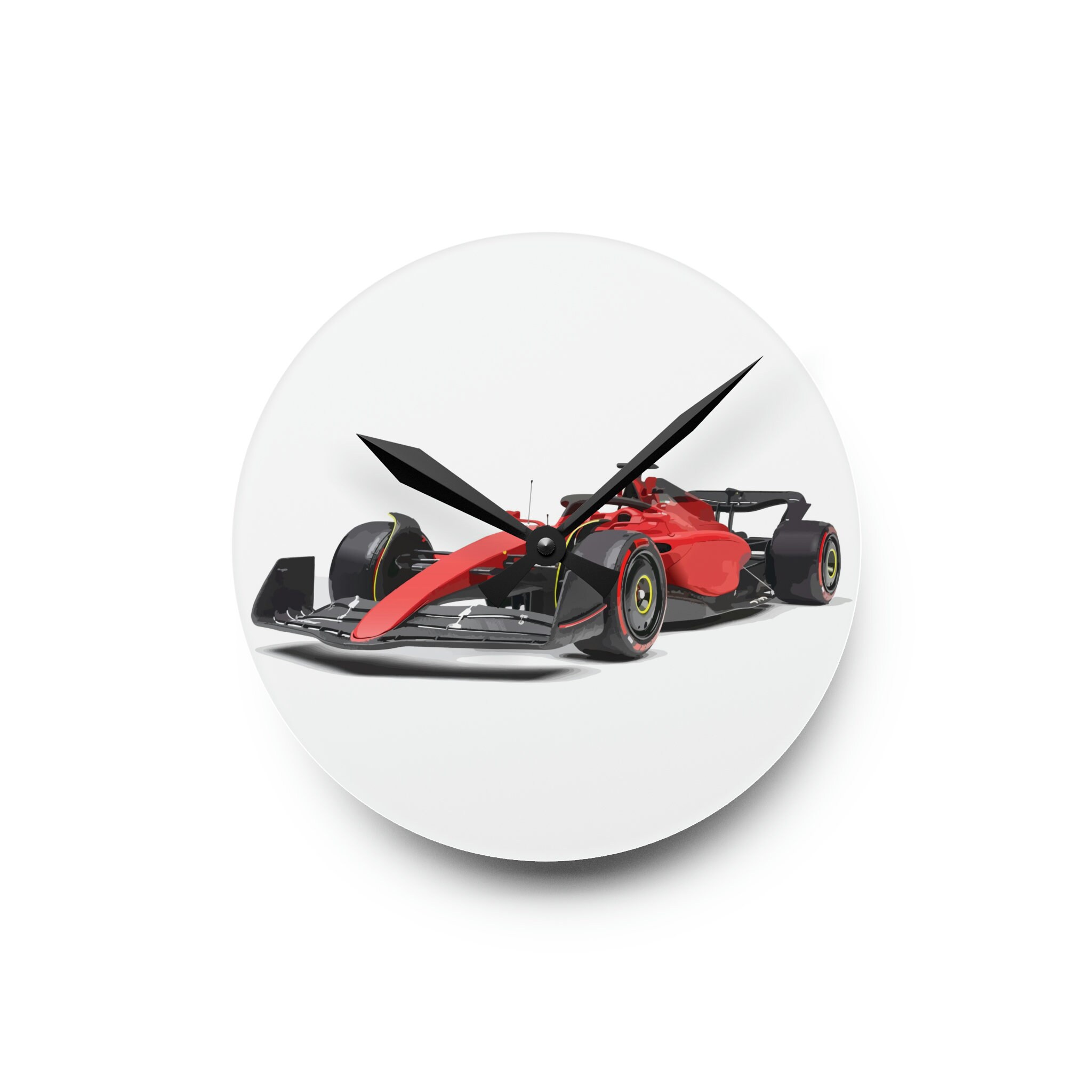 3D Race Car Wall Clock, Formula 1 Clock, Racing Car Clock, Acrylic Wall ...