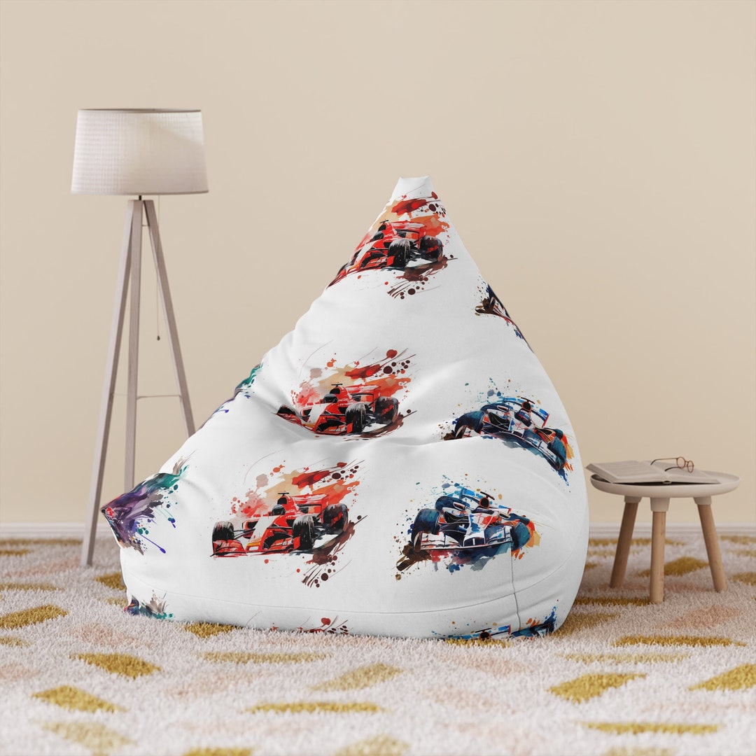 Formula 1 Sack Cover, Race Car Bean Bag Chair Cover, 2 Size Racing Bean Bag - Etsy Australia