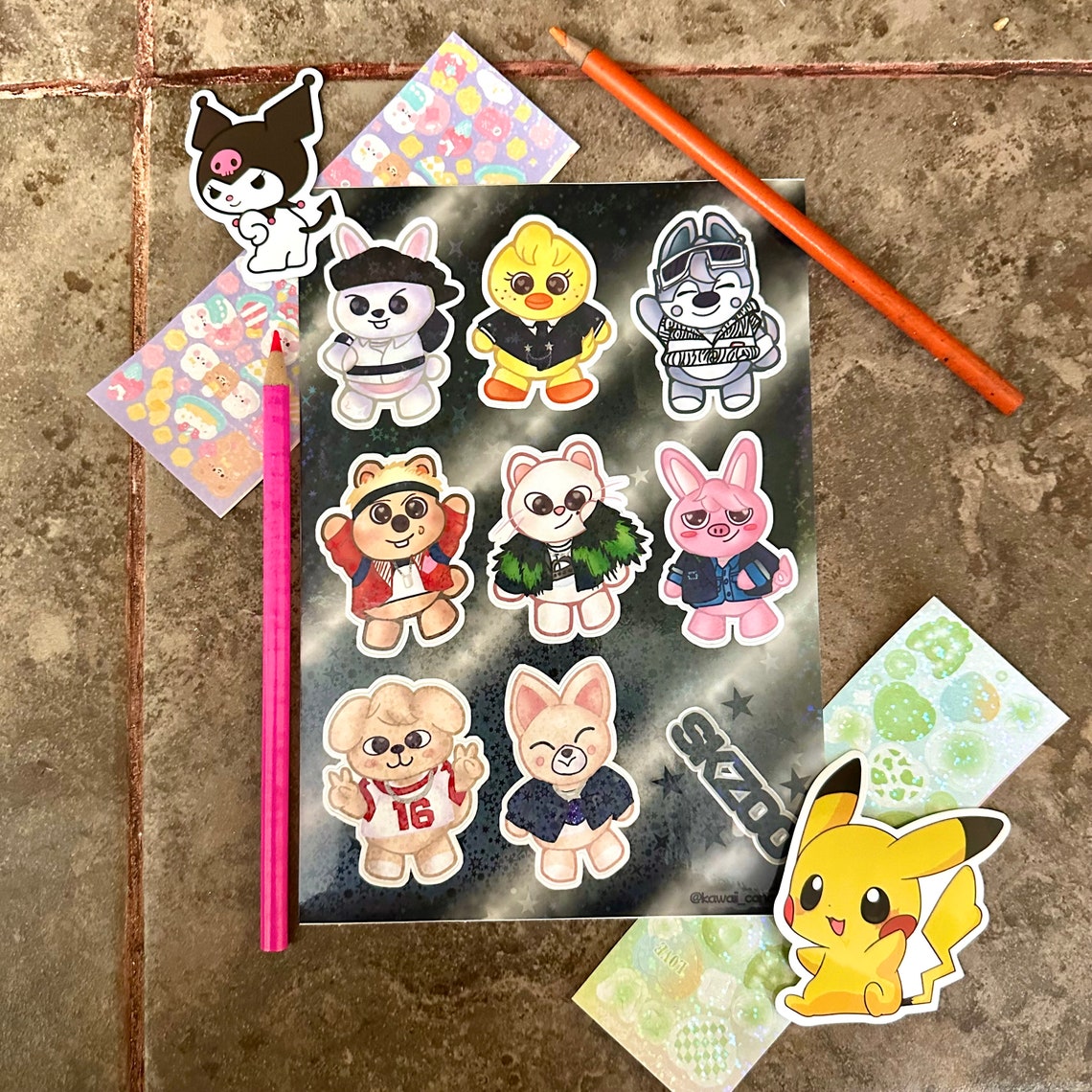 Kpop Buddies Sticker Sheets - Etsy