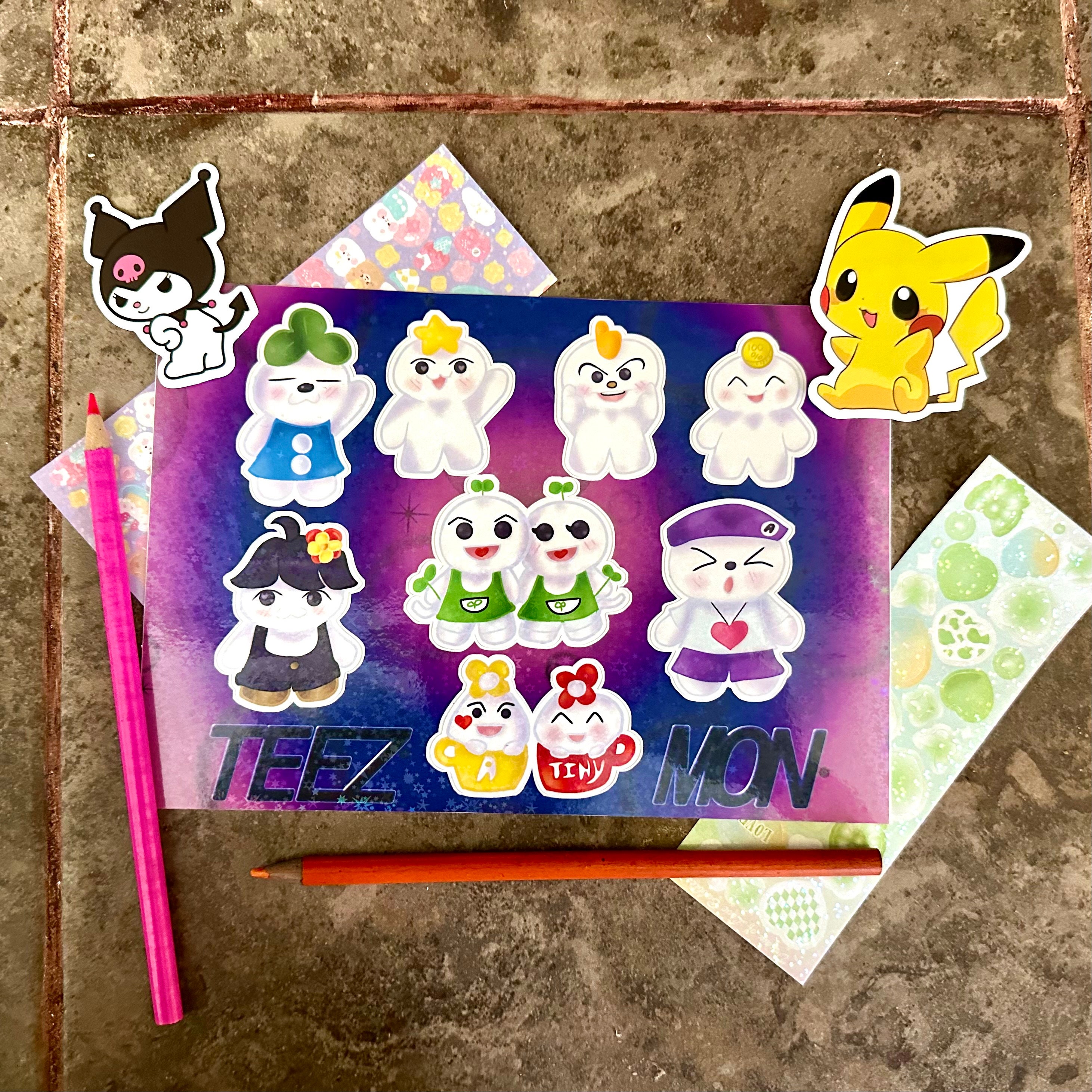 Kpop Buddies Sticker Sheets - Etsy