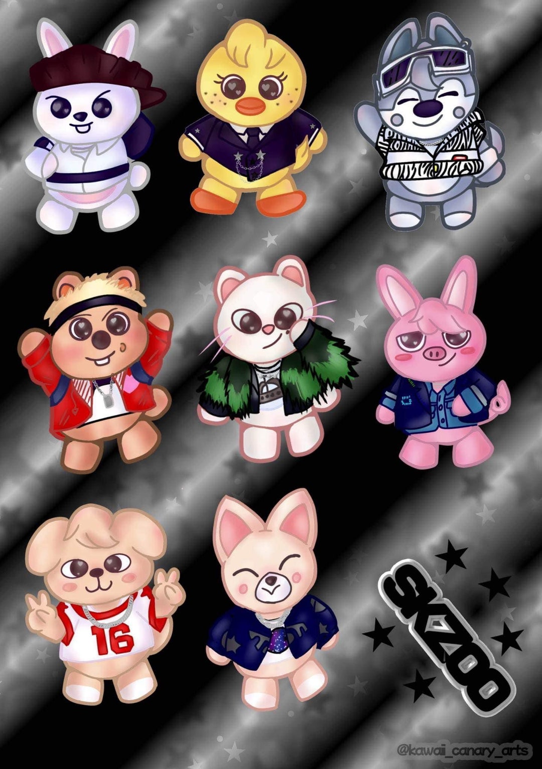 Kpop Buddies Sticker Sheets - Etsy