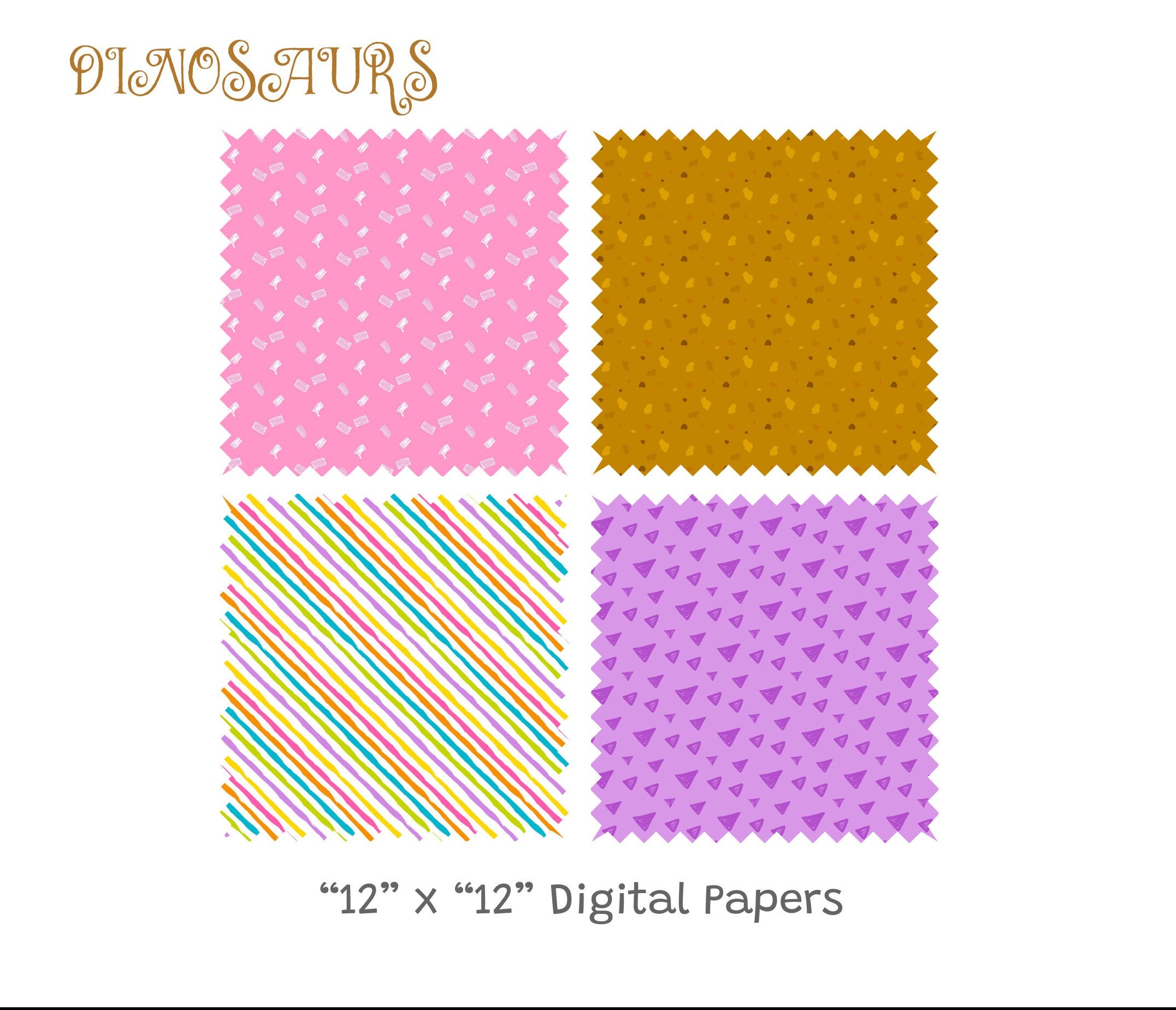 Dinosaur Clipart Dinosaurs for Girls Clip Art Girly Dinosaurs Digital ...