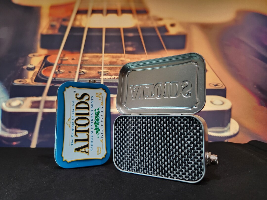Portable Mint Tin Amp and Speaker for Electric Guitar Altoids Blue/gray ...
