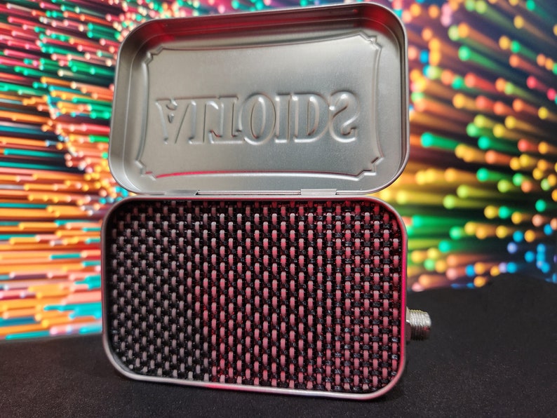 Portable Mint Tin Guitar Amplifier Altoids Red/gray and Black Matrix ...