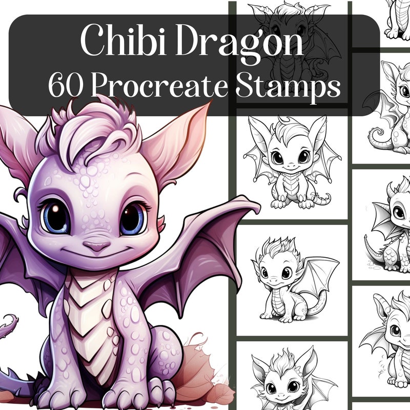 Cute Dragons Procreate - Etsy
