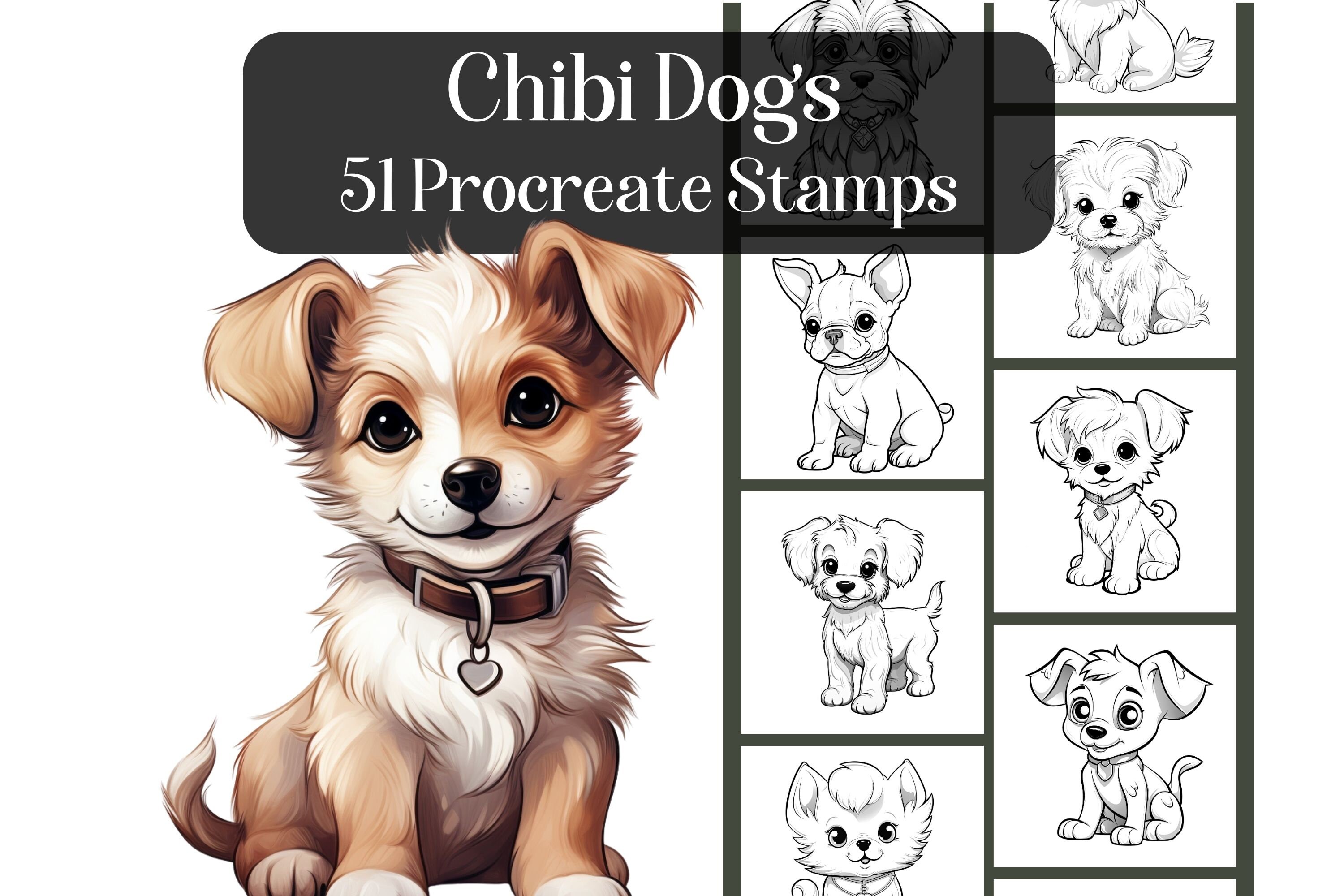 Schattige Chibi Puppy Schattige Chibi Kawaii Shiba Inu Hond Twitch