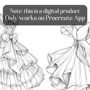 Anime Dress Procreate Stamps: 68 Manga Fashion Brushes (digital ...