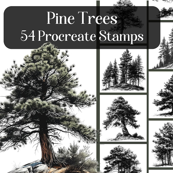 Pine Tree Stamp - Etsy
