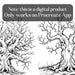 Spooky Tree Procreate Stamps: Halloween Brush Set (digital Download) - Etsy