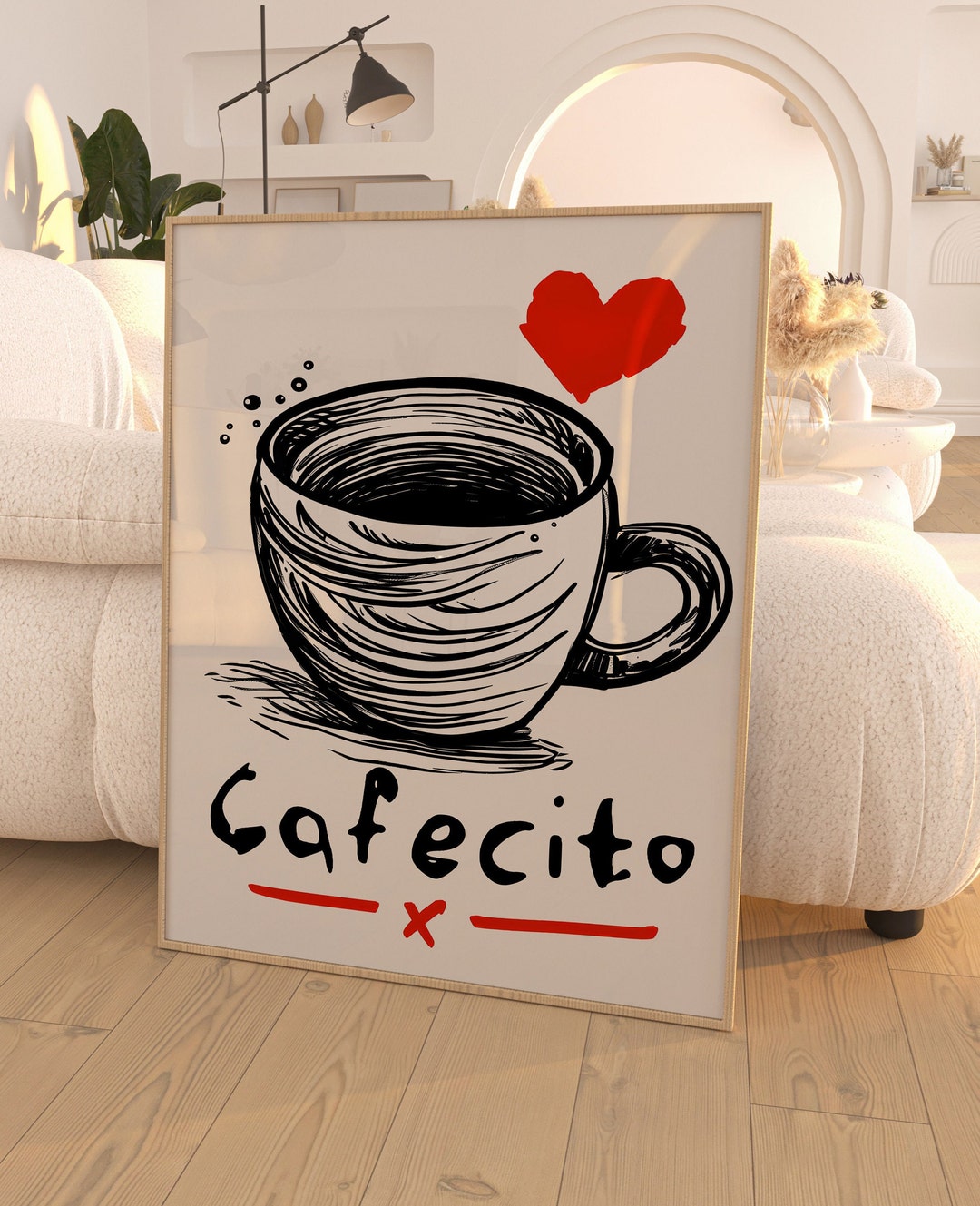 Cafecito Digital Art Downloadable Print Poster - Etsy