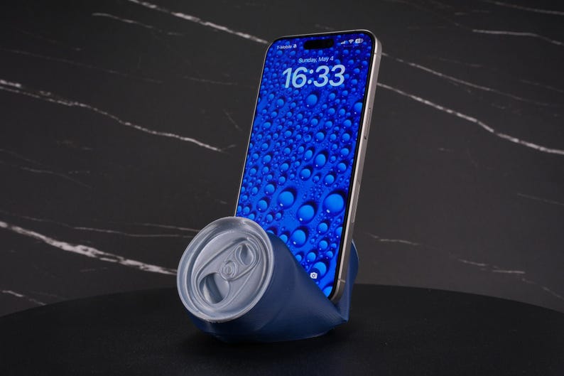Crushed Soda Can Phone Stand – 3d-printed PLA Desk Holder, Funny Gift ...
