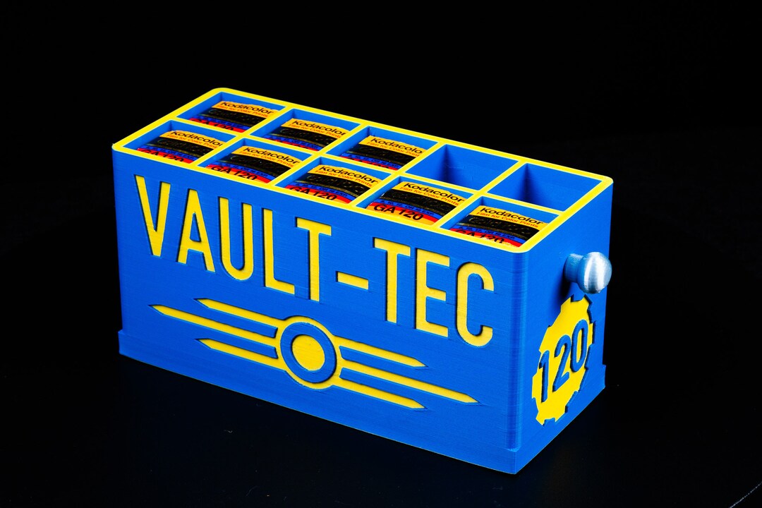 Vault-tec Inspired 3D Printed 120mm Film Holder Holds 10 Rolls Perfect ...