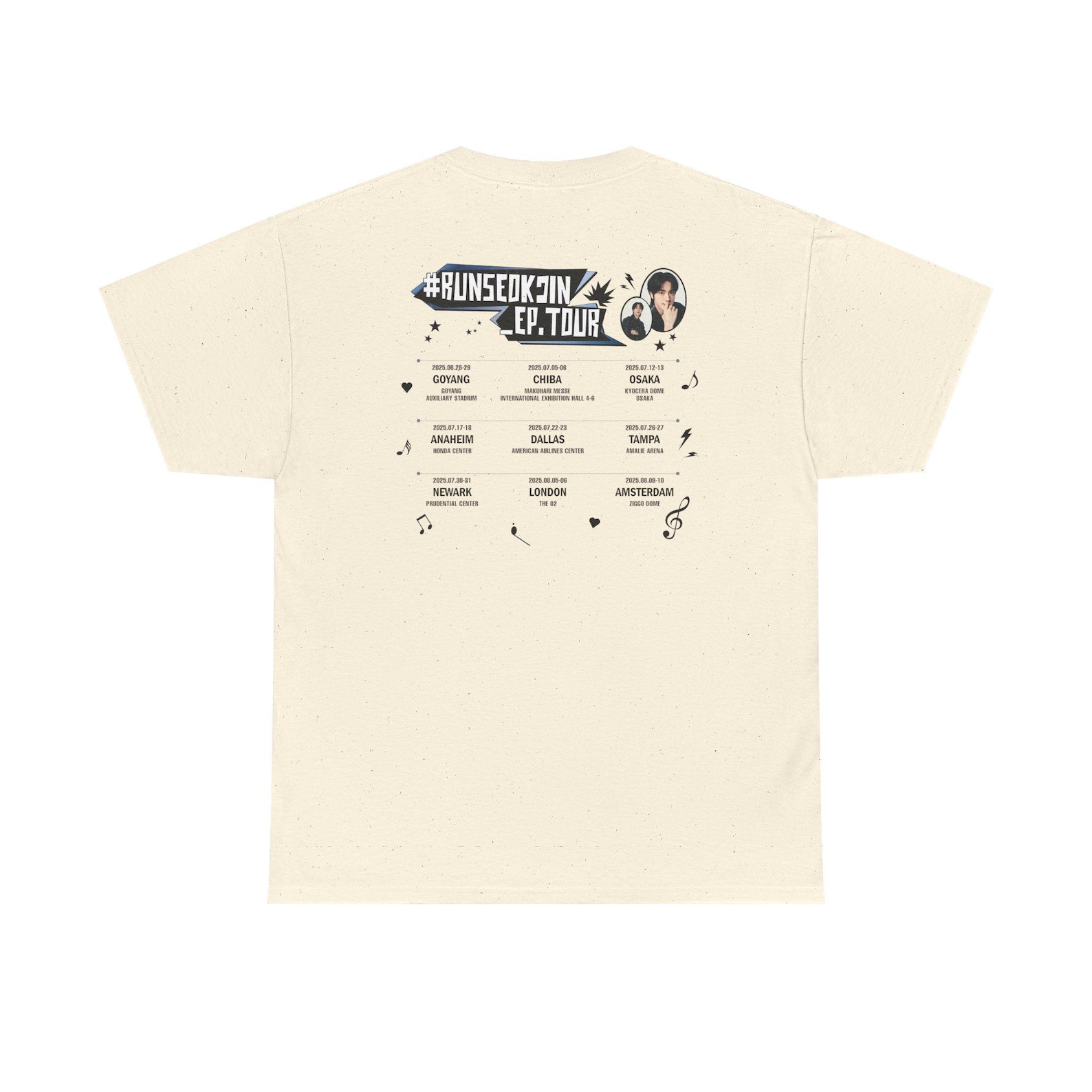 Run Seokjin Tour Shirt, BTS Jin Tshirt, Jin Concert Tee, Seokjin Tour ...