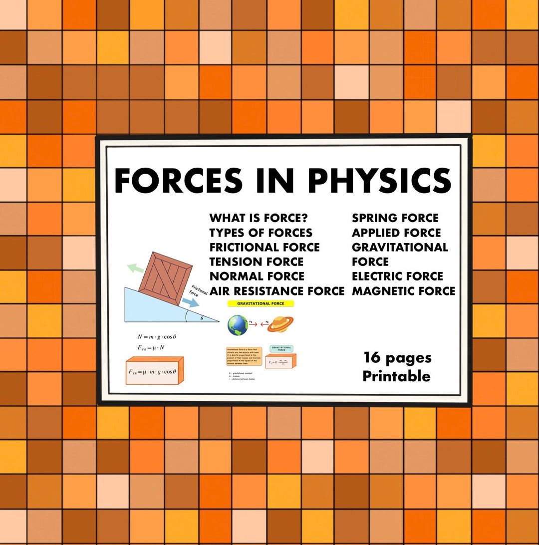 FORCES in Physics - Etsy