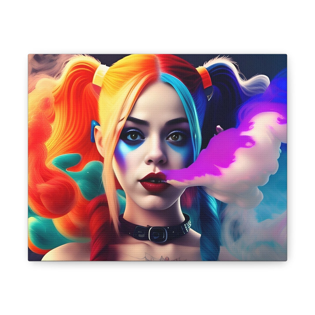 Smokin' Harley Canvas Print - Etsy