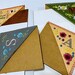 Triangle Felt Page Sewn Corner Handmade Bookmark,az 26 Alphabet ...