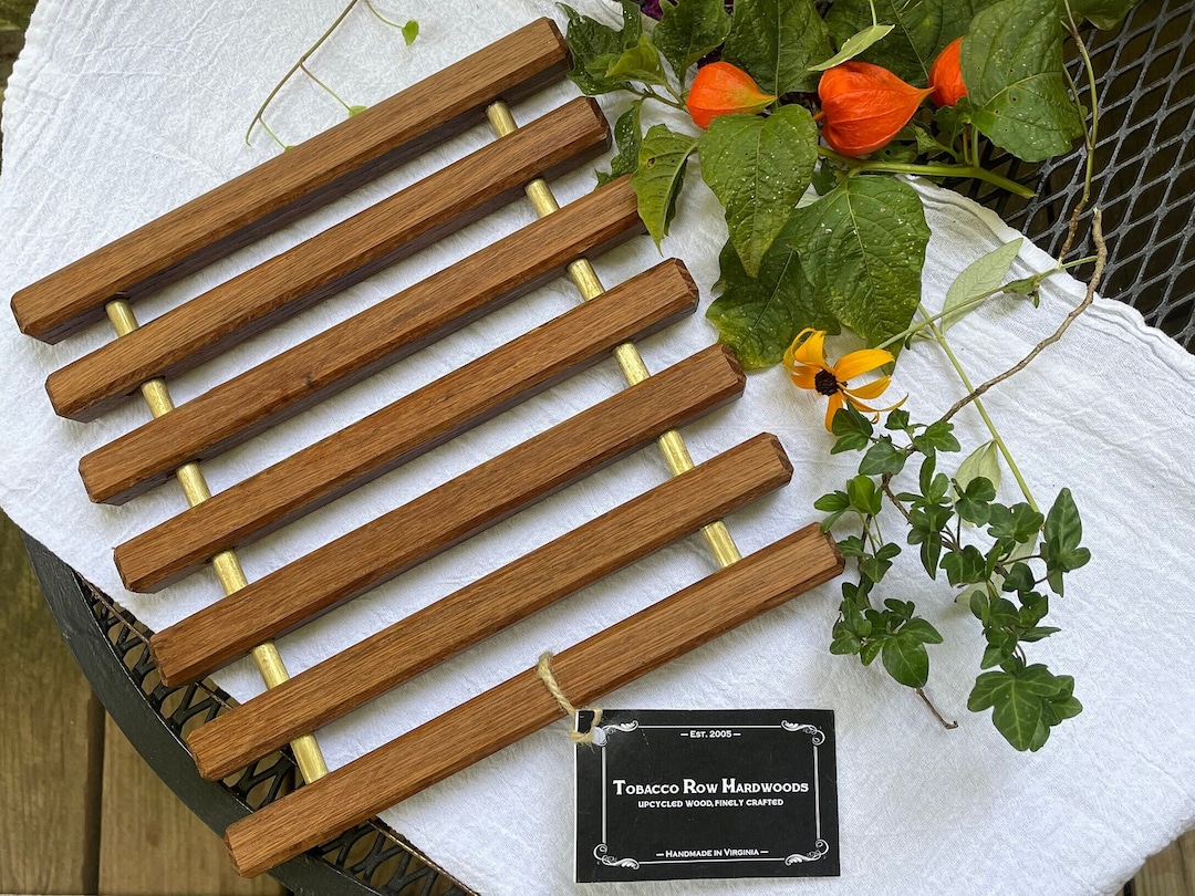 Hardwood Trivet Hot Plate Holder Pot Holder Handcrafted - Etsy