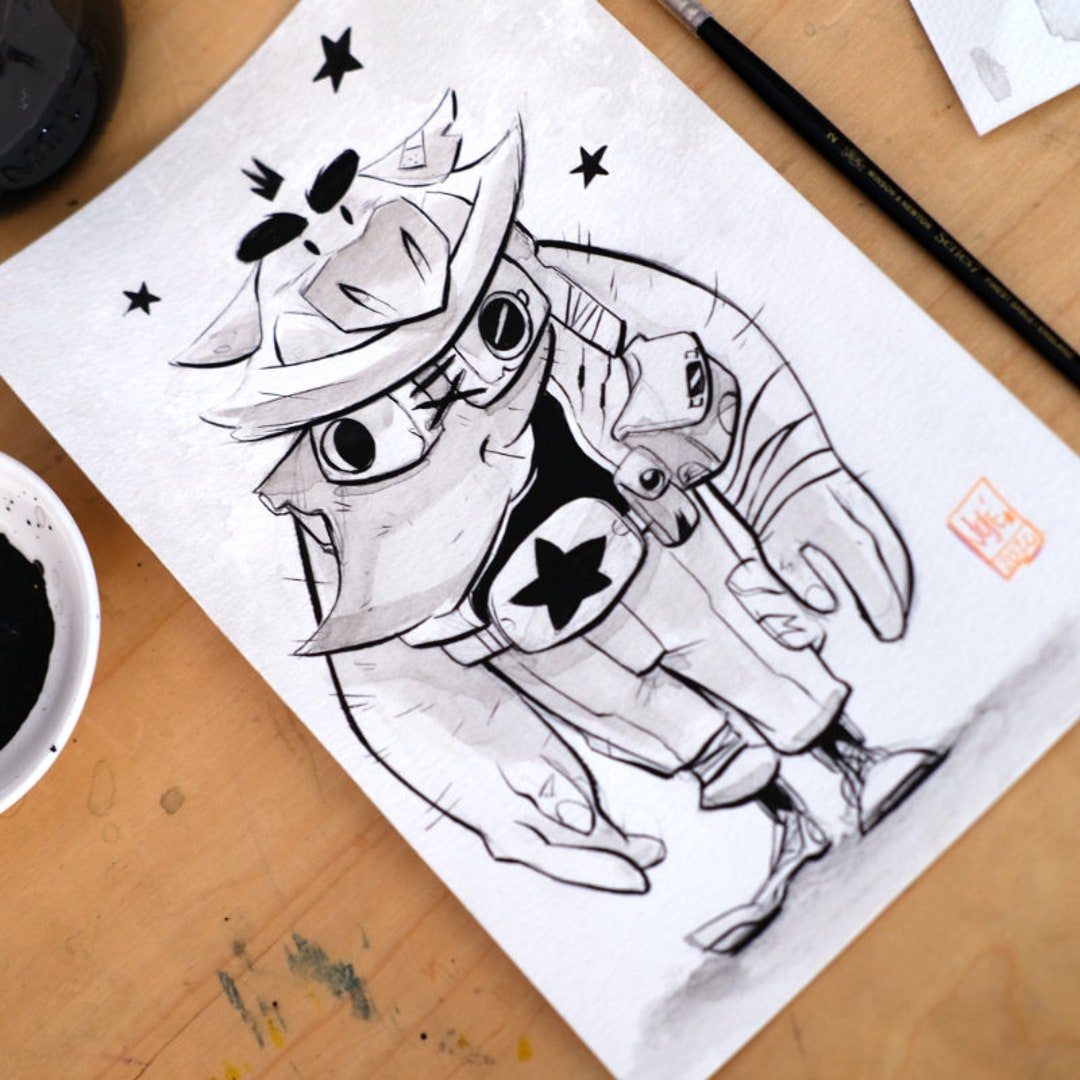 Original Ink Drawing - Etsy