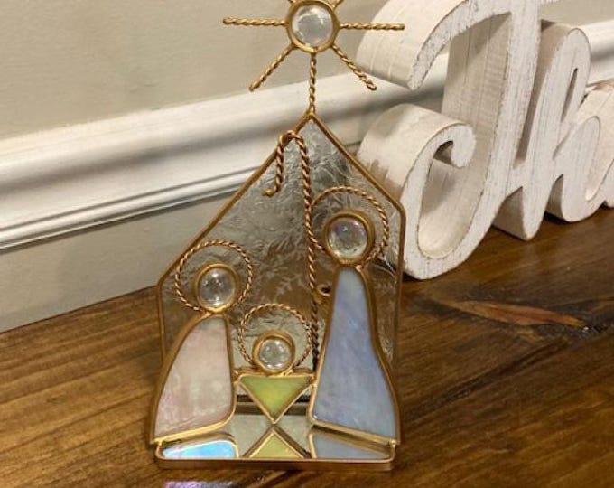 Stained Glass Nativity Scene - Etsy