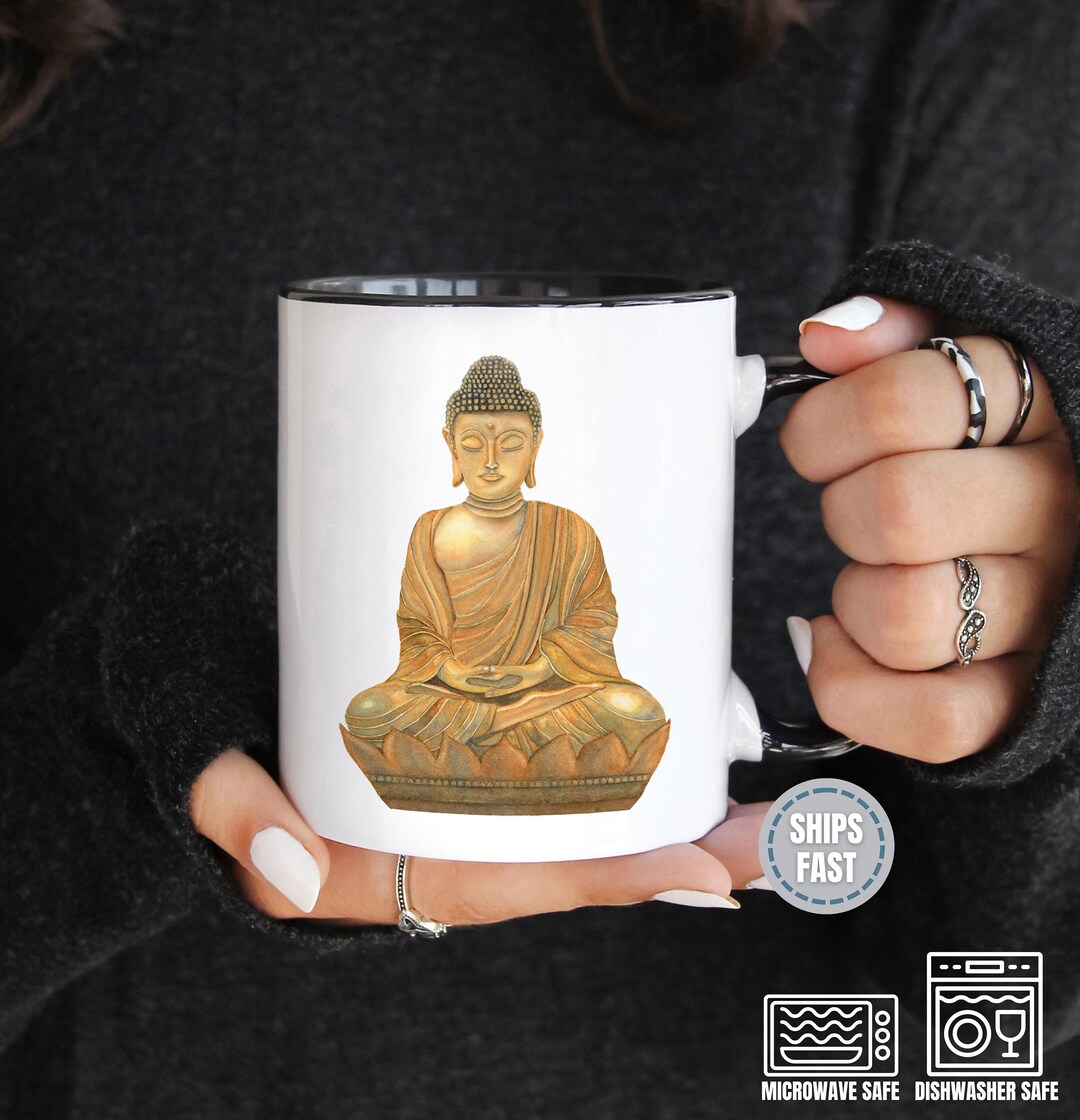 Buddha Mug Namaste Coffee Cup Meditation Mug Zen Buddha Gift Idea Yoga ...