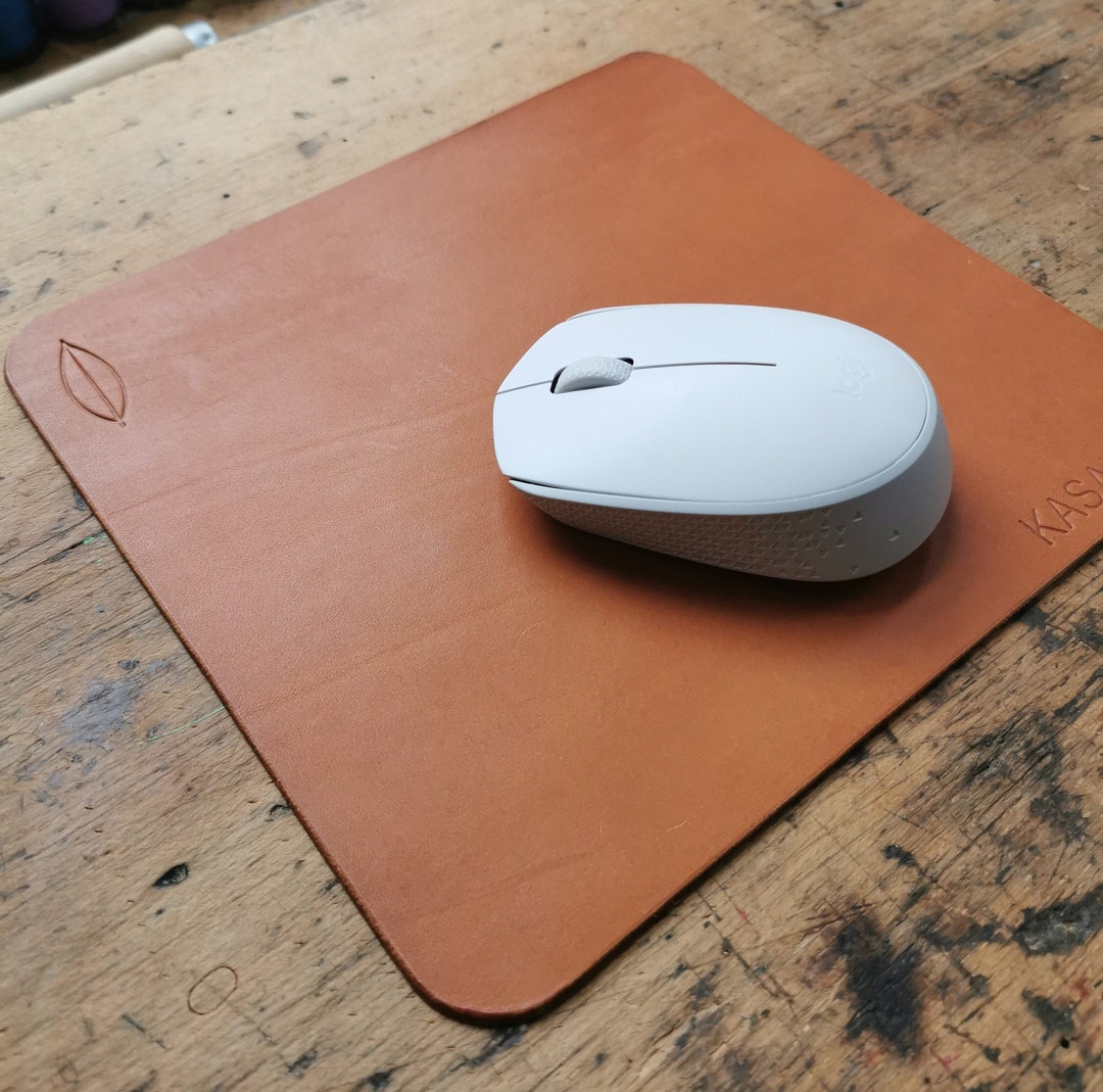 Leather Mousepad Natural - Leather Base Natural Brown / Leather ...