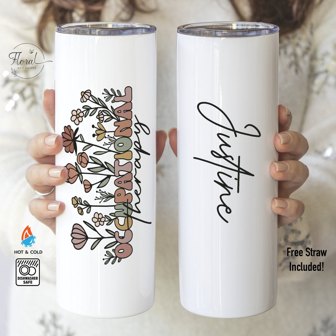 Occupational Therapy Gift - Personalized Occupational Therapist Floral ...