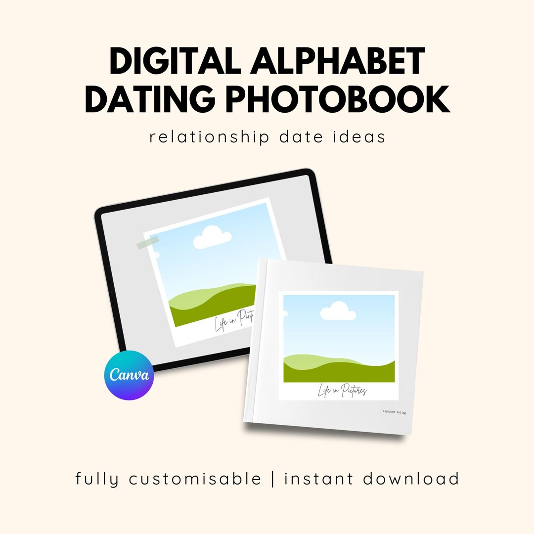 Digital Alphabet Dating Photo Book Photo Album Relationship Memory Book ...