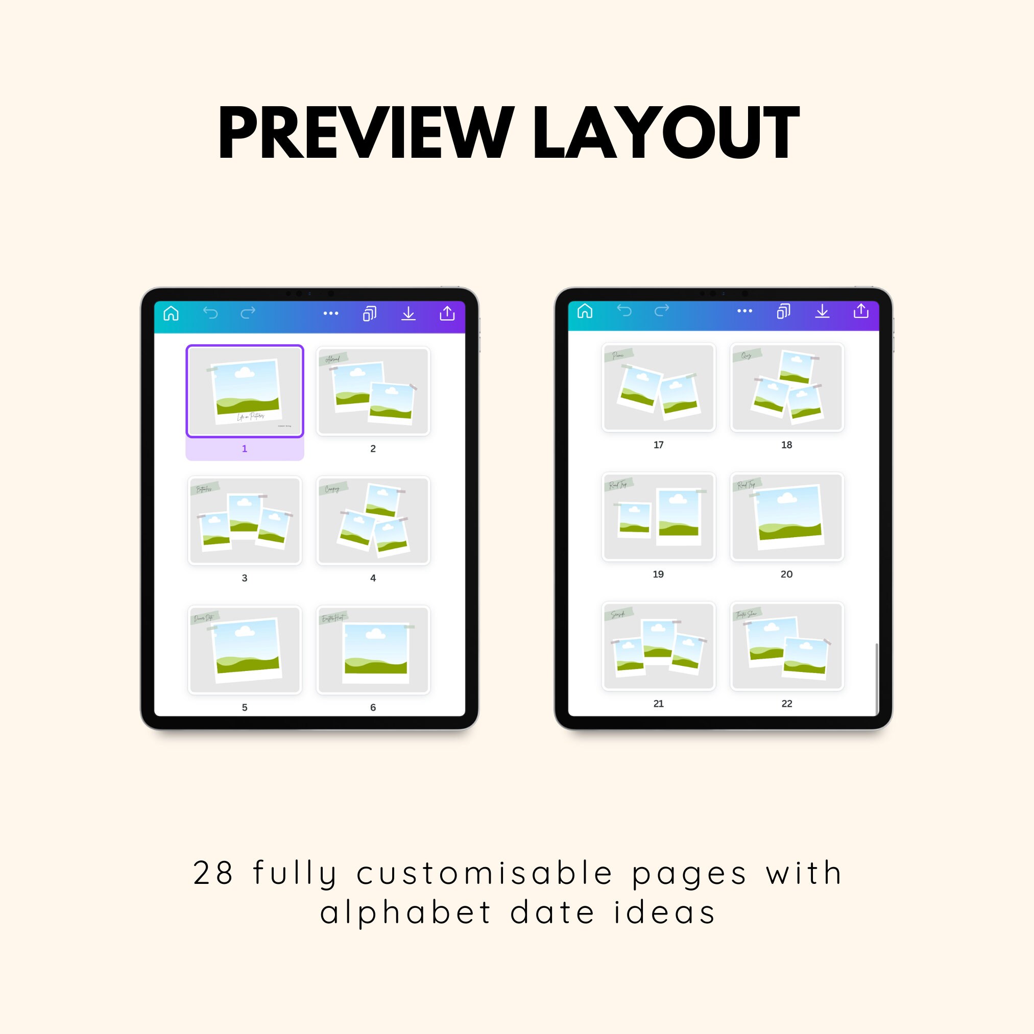 Digital Alphabet Dating Photo Book Photo Album Relationship Memory Book ...