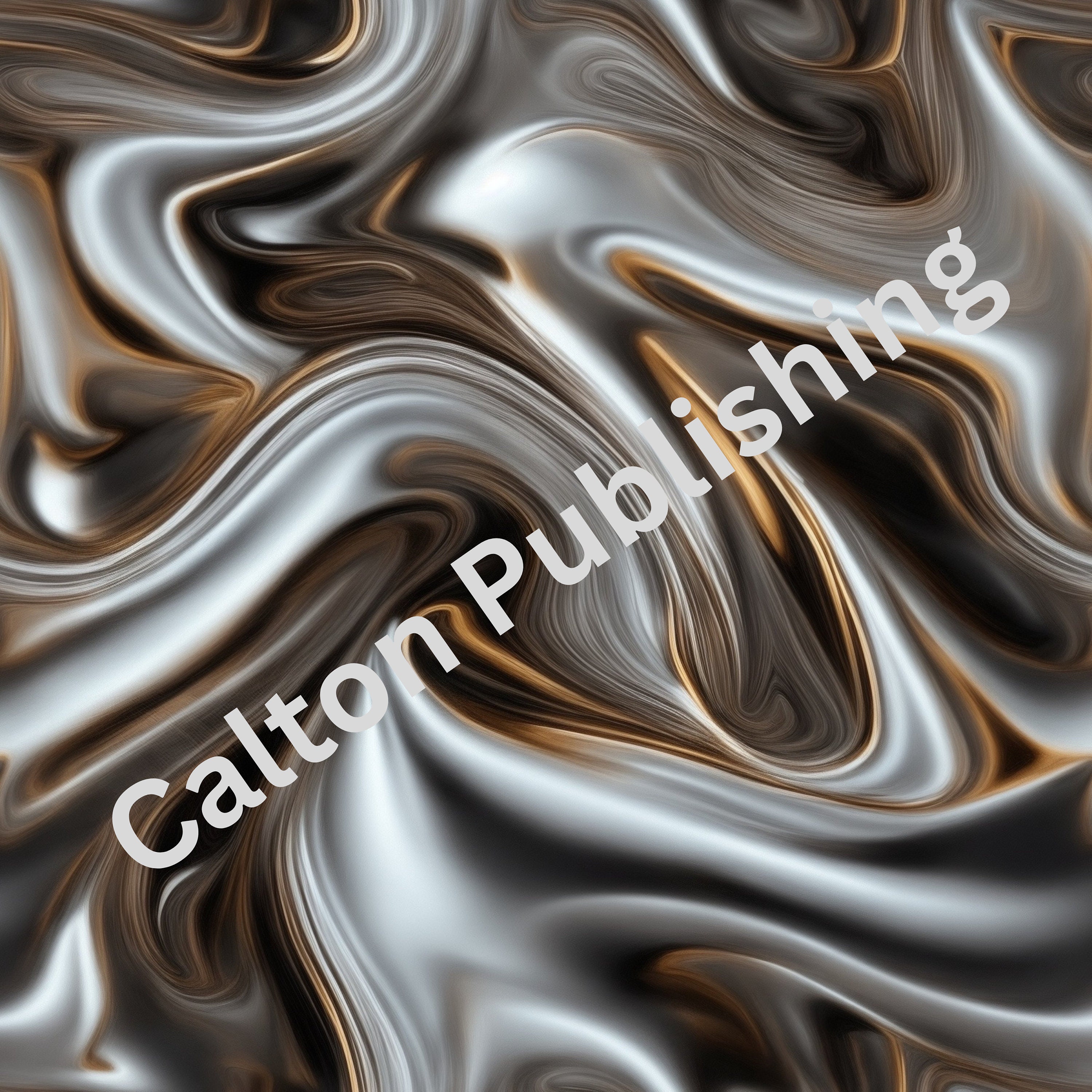 Liquid Metal Pattern, Repeating Pattern, Steampunk Pattern, Gold ...