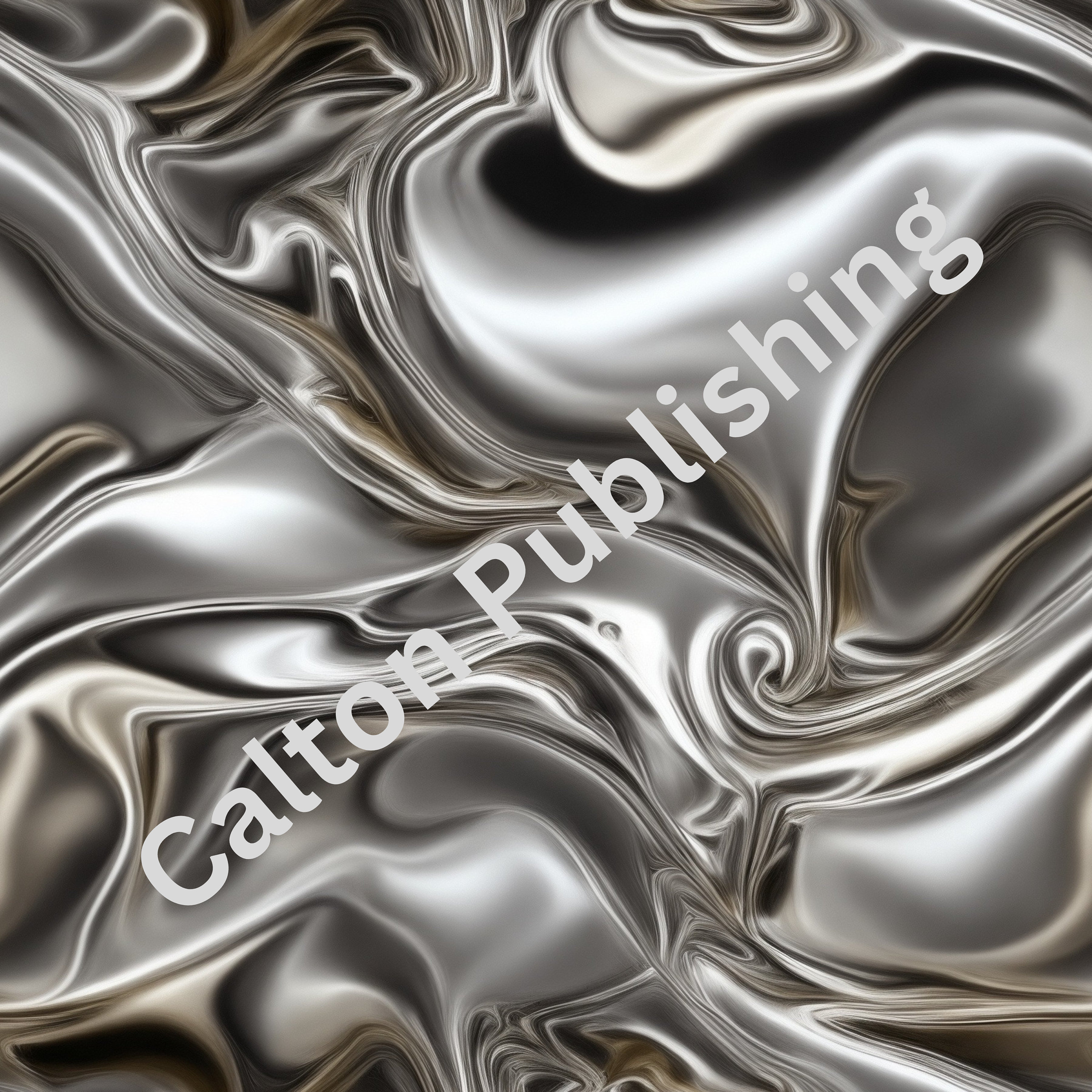 Liquid Metal Pattern, Repeating Pattern, Steampunk Pattern, Gold ...