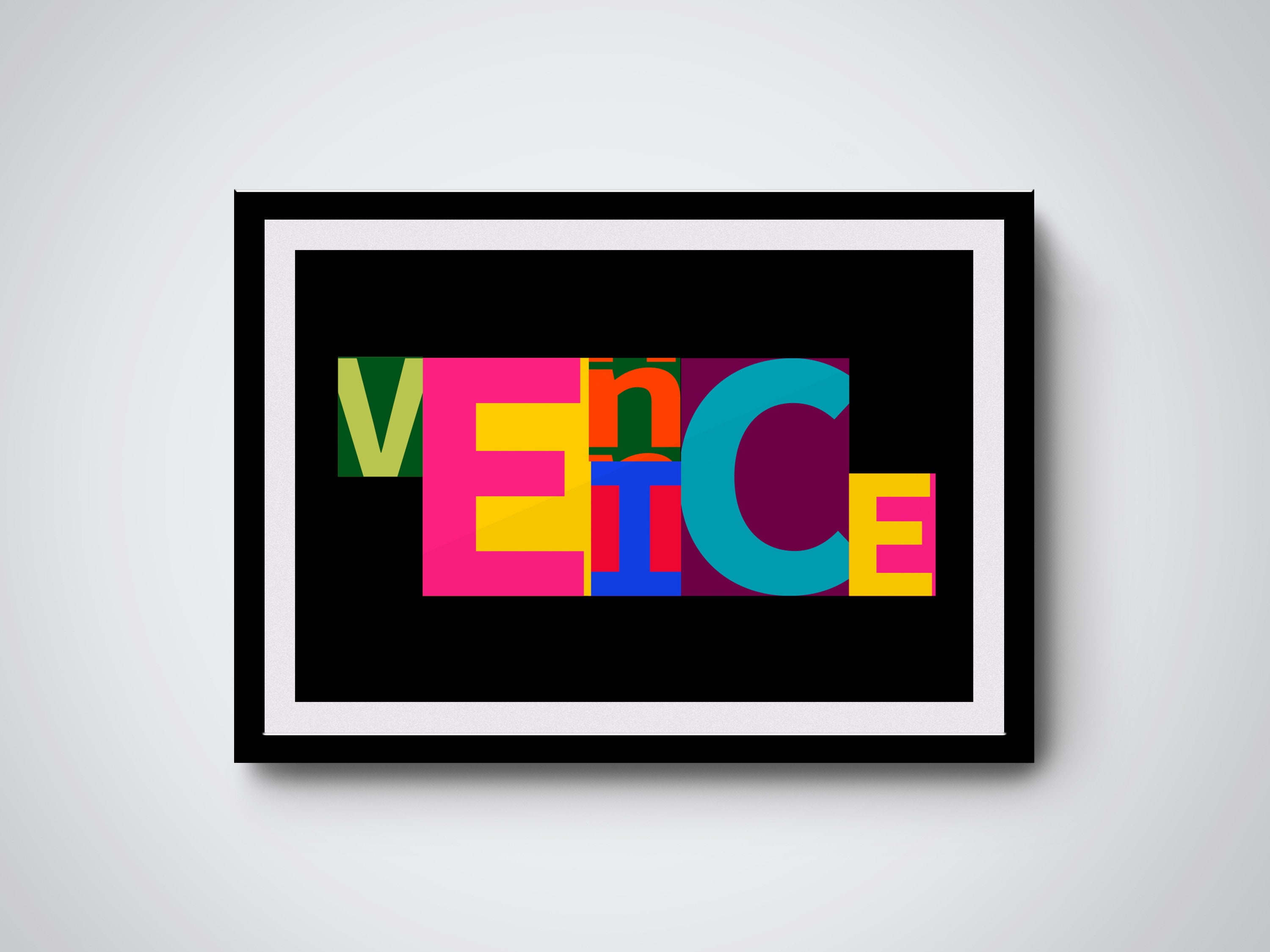 Venice City Sign Venice Typography Venice Sign Venice Travel Gift ...