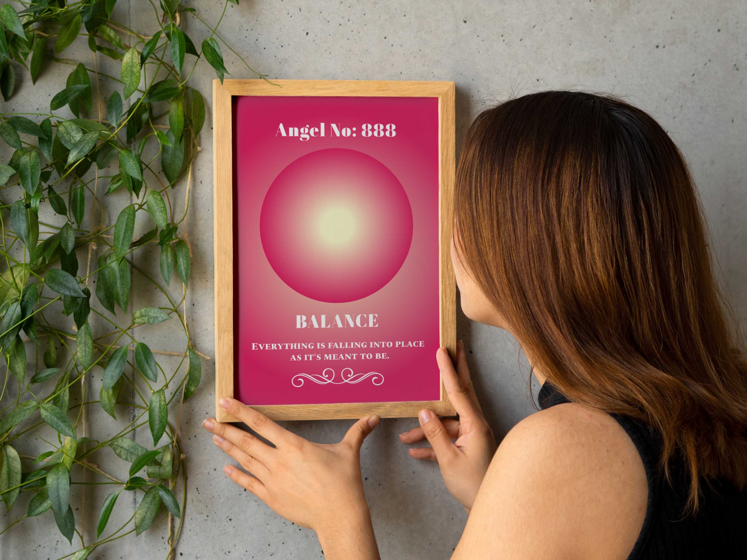 Angel Number 888 | Positive Manifestation Poster | Energy Gradient Art ...