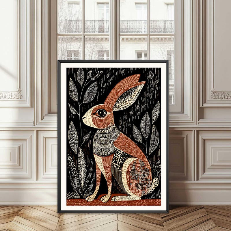 Scandinavian Woodcut Art - Etsy