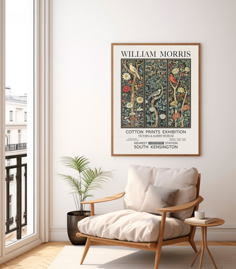 William Morris Print, William Morris, Tree of Life Woodland, Bird Print ...