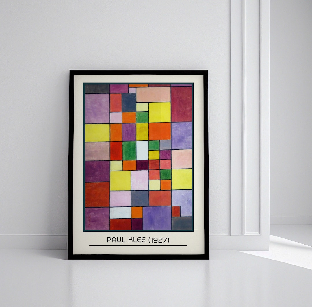 PAUL KLEE Harmony of the Northern Flora Poster 1927, Geometric Poster ...