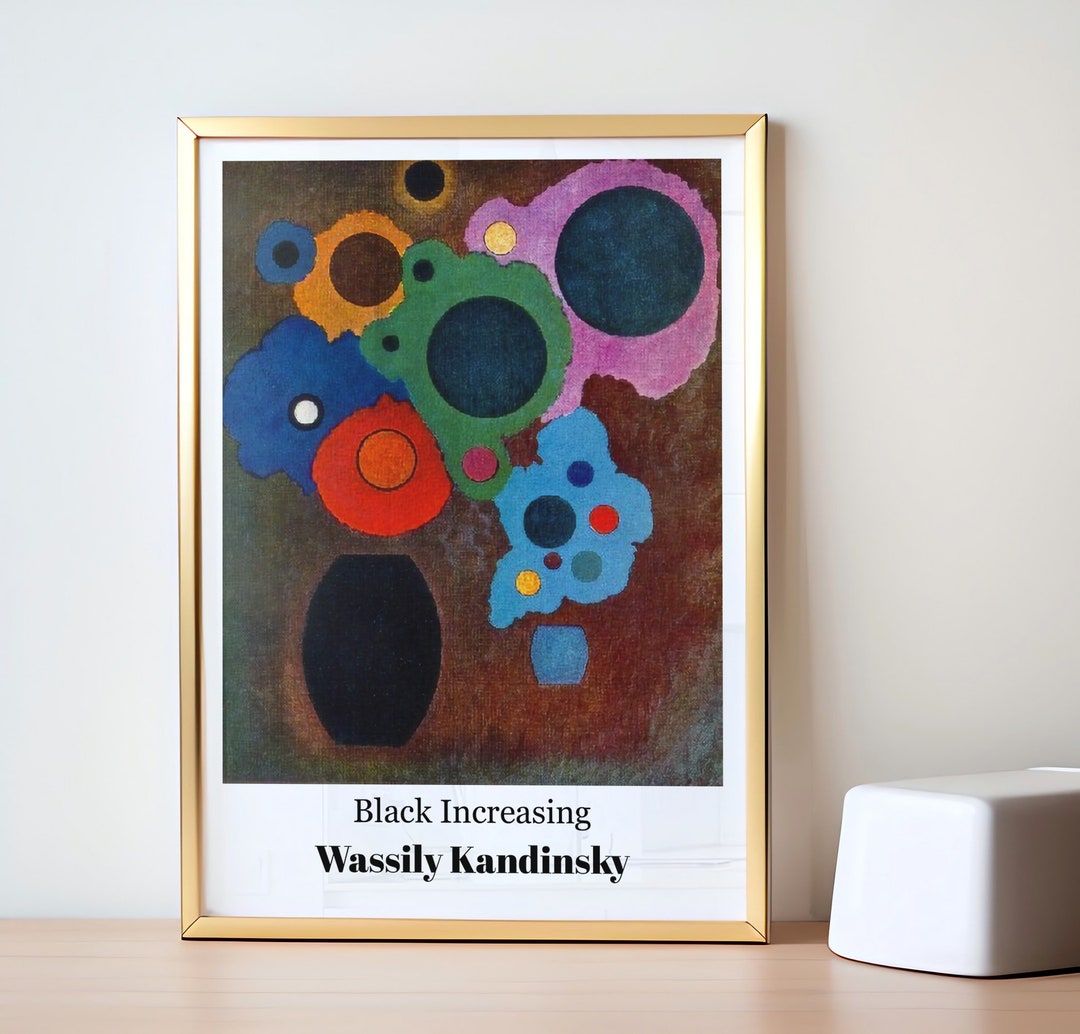 Wassily Kandinsky, Black Increasing, Abstract Geometric Art Print ...