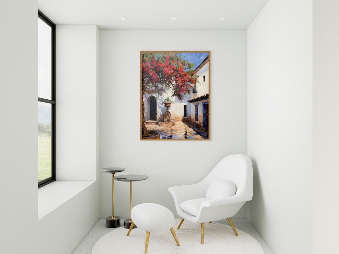 Tuscan Village Print: Rustic Italian Farmhouse Decor - Etsy