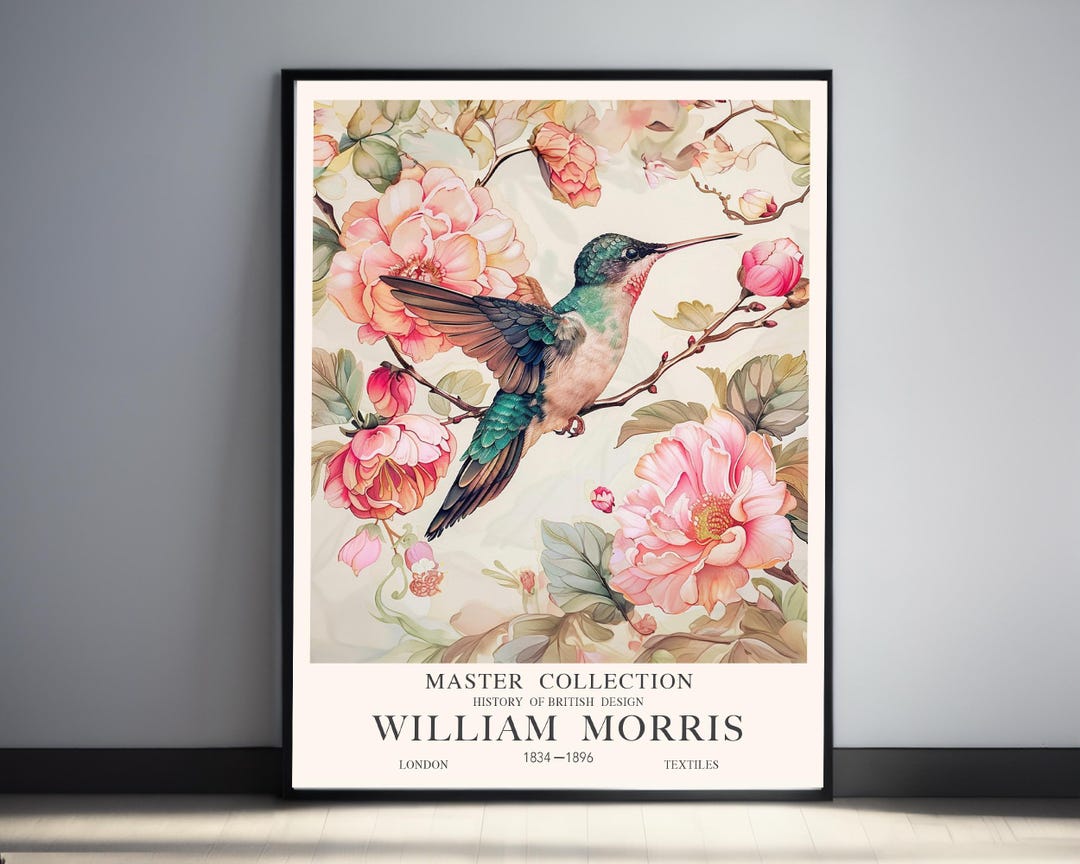 Humming Bird Print William Morris Exhibition Print, William Morris ...