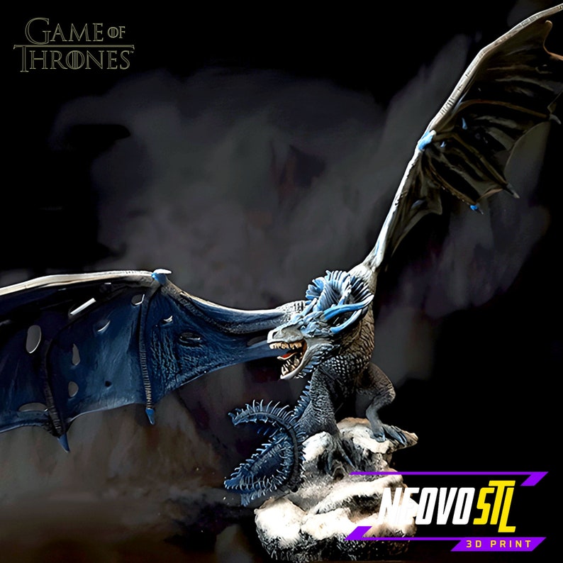 Viserion Ice Dragon 3d Files Got Dragon Stl Game of - Etsy
